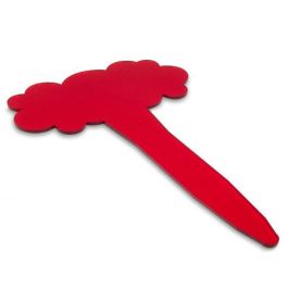 Plain Red Cloud Shaped Flavour Sign