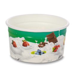 160ml TAS-ty Wax paper Ice cream Tub x 50