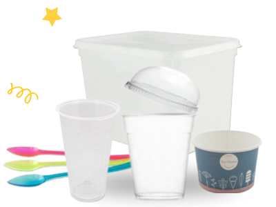 Ice Cream Packaging - containers, tubs, cups, spoons & more